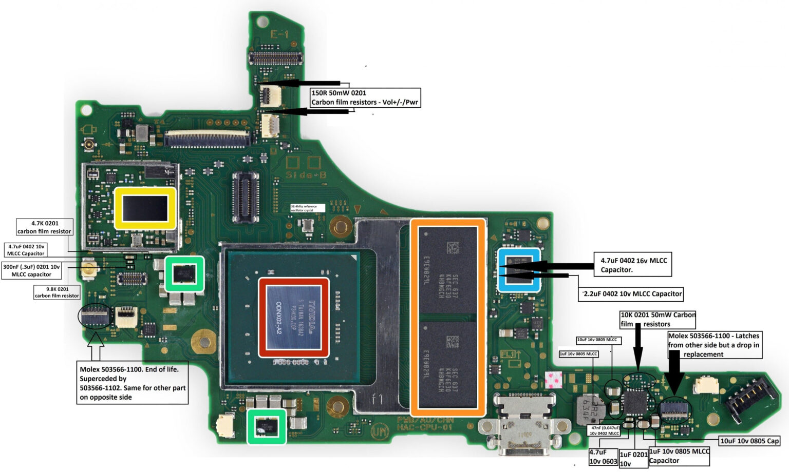 Nintendo Switch Schematic // SD Card Parts | Logistics